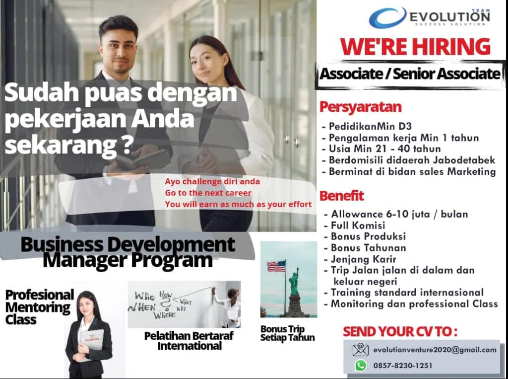 Career Evolution – Agen Asuransi Prudential Peluang Bisnis Tanpa Modal